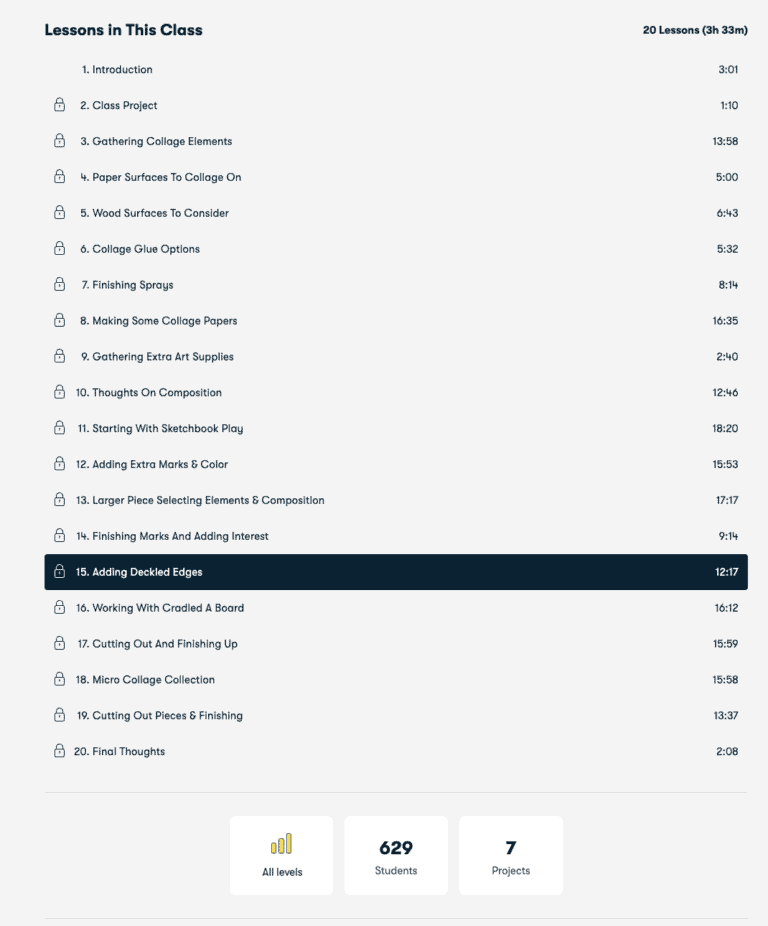 Collage Classes Online | Top Classes - The Nomad Brad | Blog