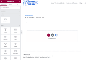 WordPress Vs Elementor: What's The Difference? | The Nomad Brad | Digital Marketing