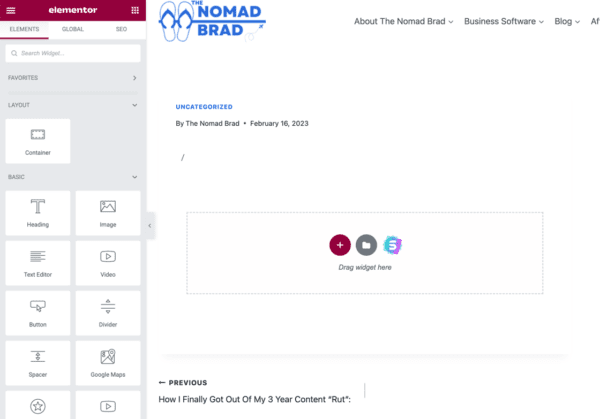 WordPress Vs Elementor: What's The Difference? | The Nomad Brad | Digital Marketing