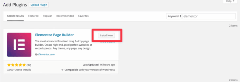 How To Install Elementor On Wordpress (2023) Step By Step Guide - The Nomad Brad | Blog